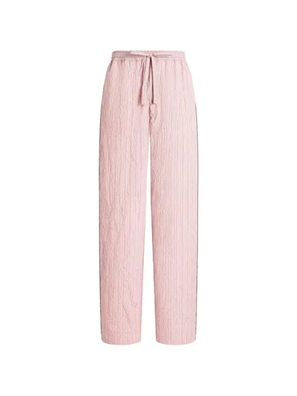Dolce & Gabbana Striped Trousers With A Wrinkled Effect