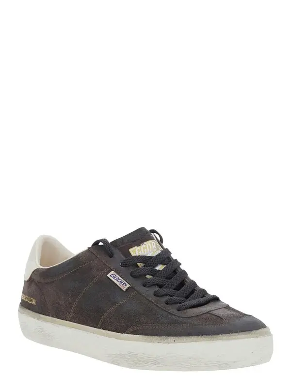 GOLDEN GOOSE Soul-star' Low Sneakers With Metallic Pull-tab In Leather For