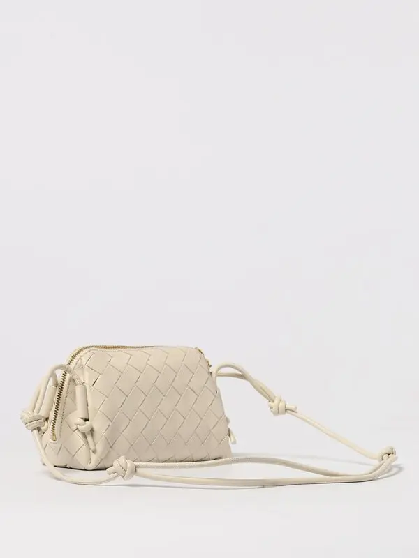Bottega Veneta Woven Leather Concert Pouch - White