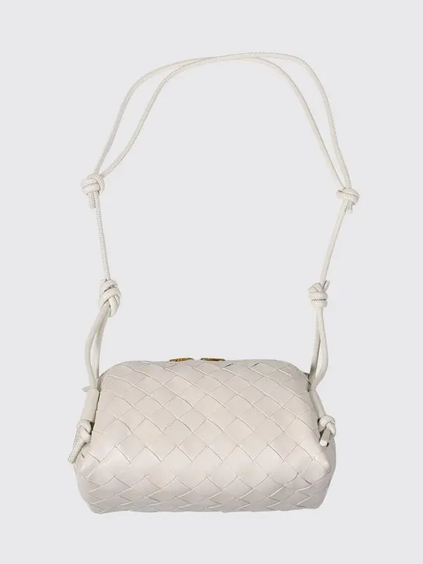 Bottega Veneta Woven Leather Concert Pouch - White