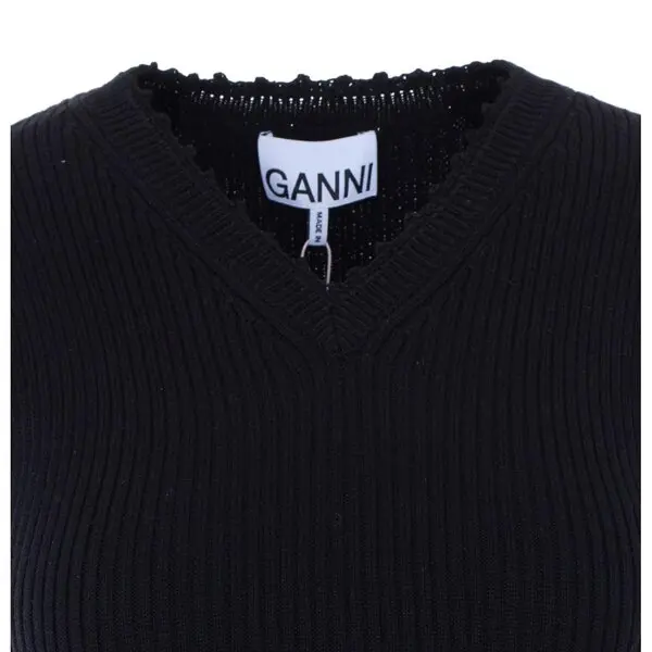 GANNI Cotton Crochet Vest
