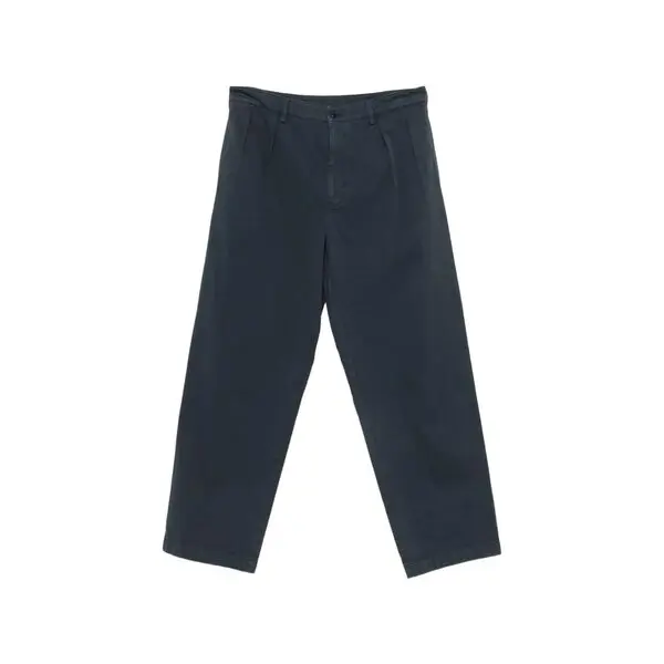 Prada Wide-leg Twill Trousers - Blue