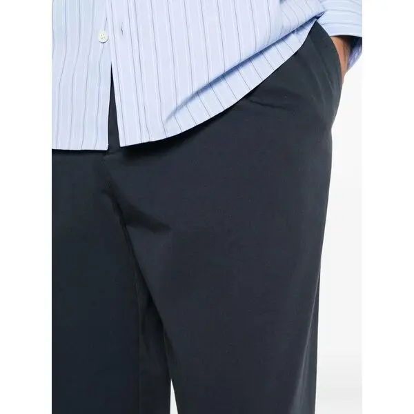 Prada Wide-leg Twill Trousers - Blue
