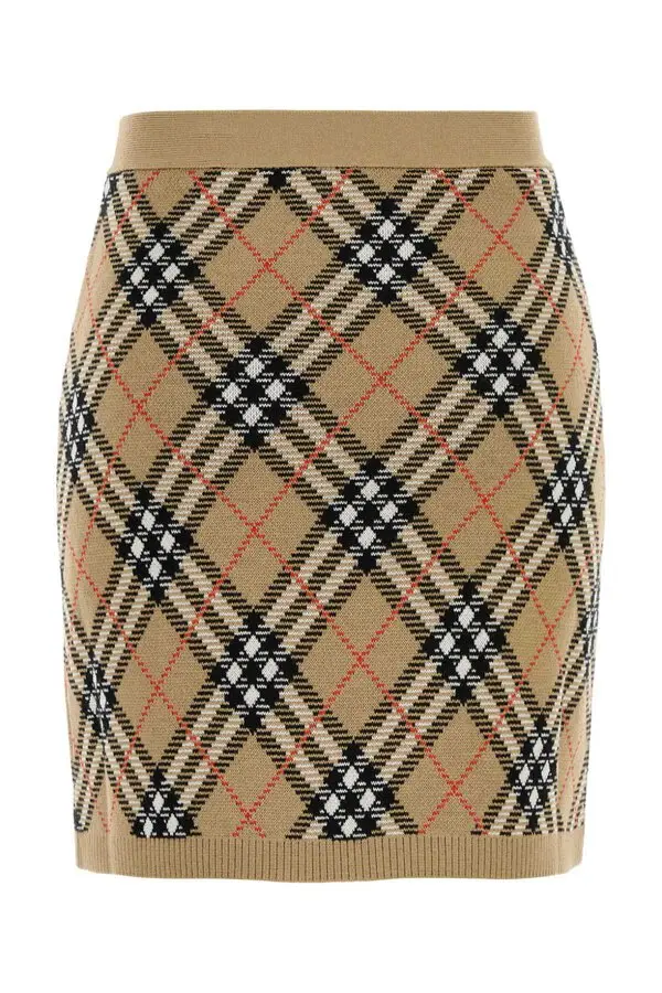 Burberry Embroidered Mini Skirt - Multicolor