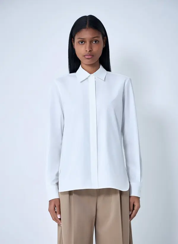 Max Mara Cotton Poplin Shirt - White