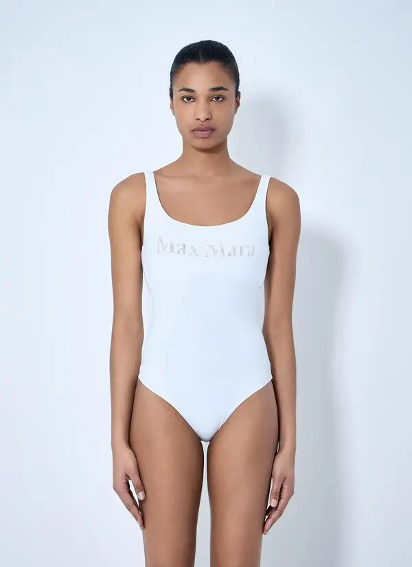 Max Mara Scoop Neck Swimsuit - White