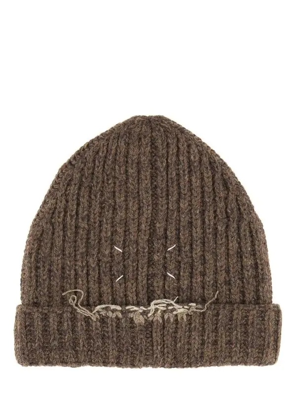MAISON MARGIELA Wool And Cotton Blend Beanie