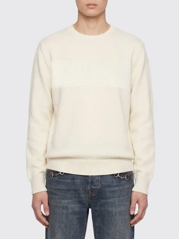 Gucci Cotton And Wool Crewneck Pullover - White
