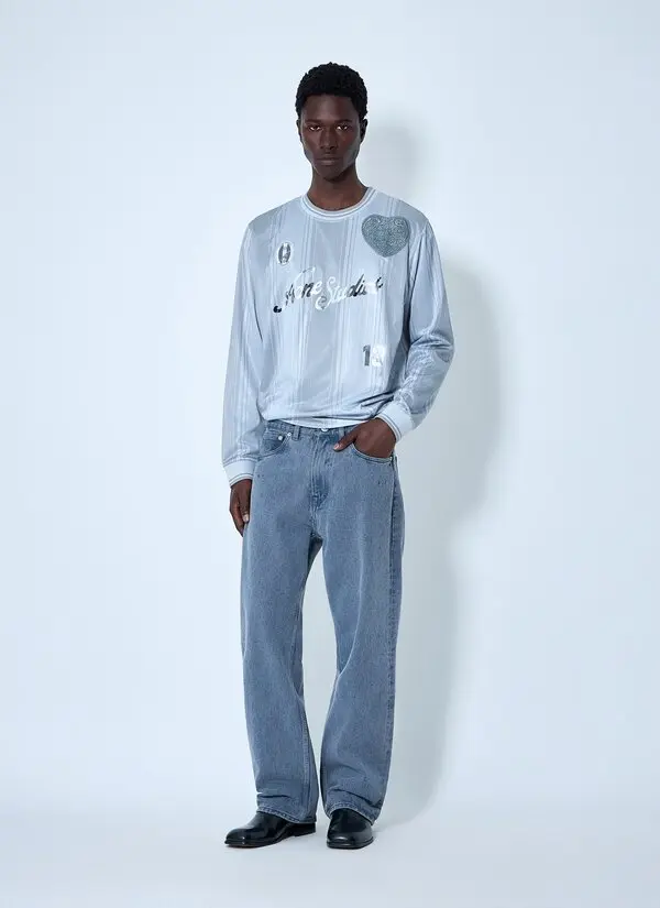Acne Studios Embroidered Logo Long-sleeve Shirt