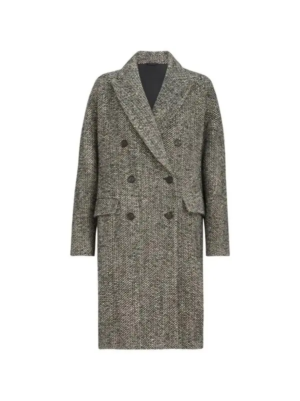 Brunello Cucinelli Overcoat - Multicolor