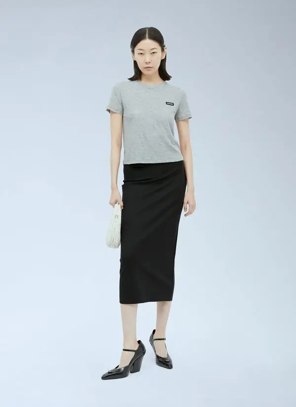 Miu Miu Logo Patch T-shirt