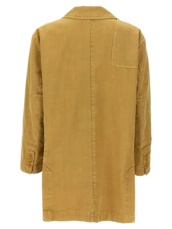 Max Mara Dizzy Cotton Canvas Blazer - Cream