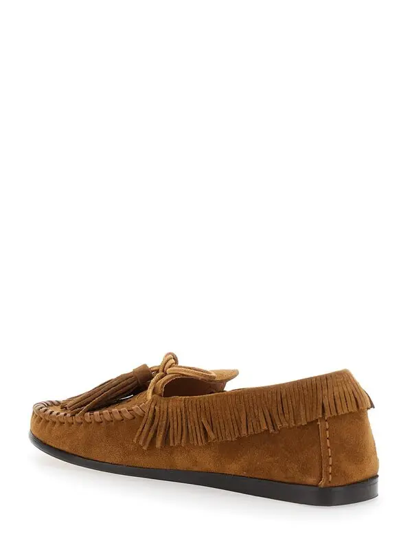 Isabel Marant Étoile Suede Fitza Loafers - Brown