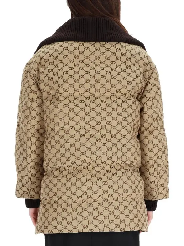 Gucci Quilted Down Jacket - Cream