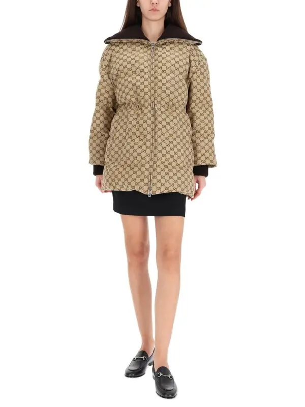 Gucci Quilted Down Jacket - Cream