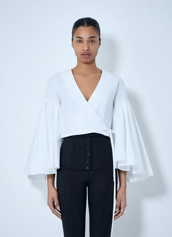 Jacquemus V-neck Wrap Blouse