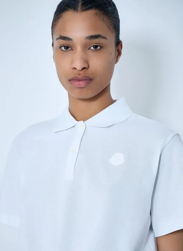 Moncler Cropped Drawstring Polo Shirt