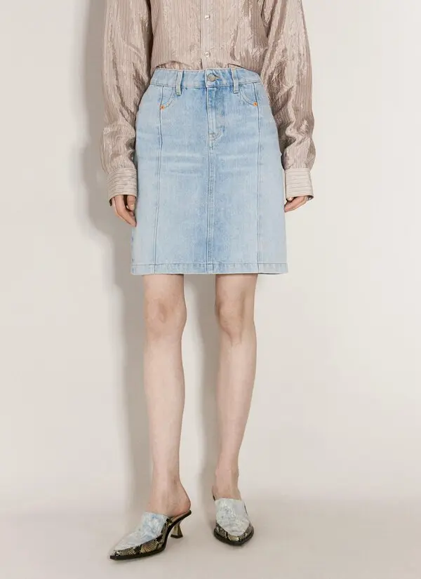 Martine Rose Narrow Front Mini Skirt