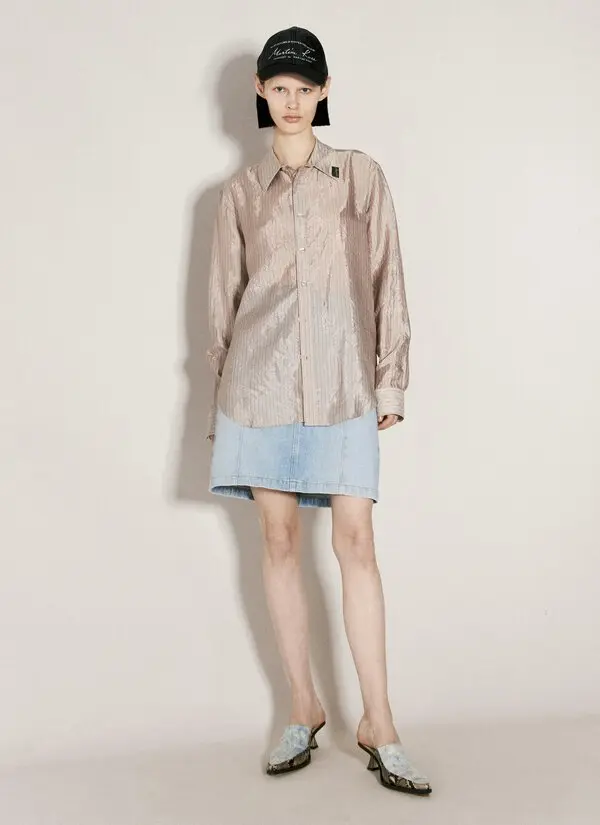 Martine Rose Narrow Front Mini Skirt