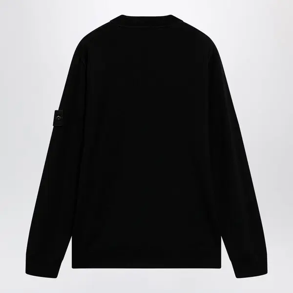 Stone Island Wool Crew-neck Sweater - Black