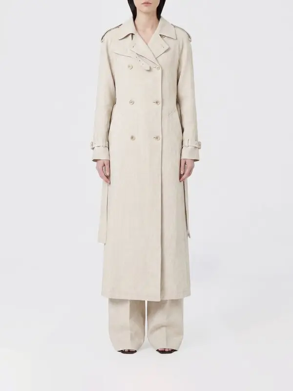 Max Mara Linen Longline Coat