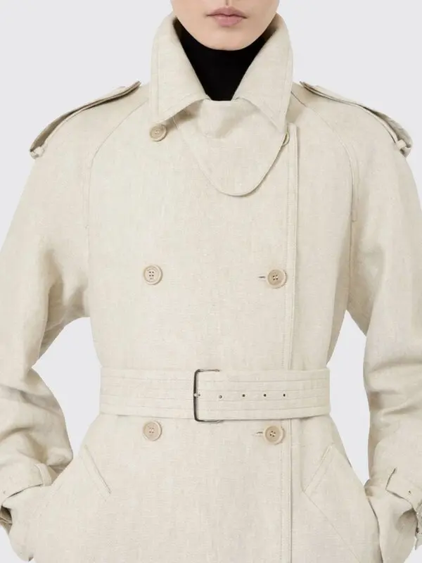 Max Mara Linen Longline Coat