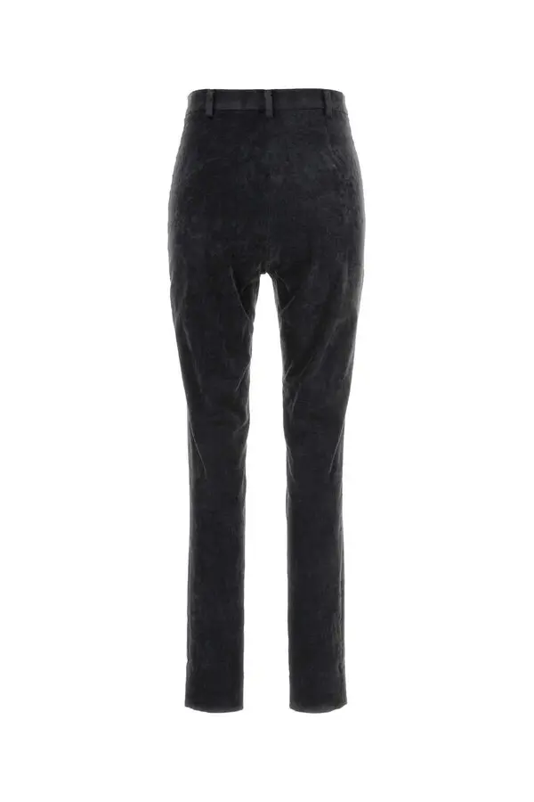 Gucci Stretch Velvet Pants - Gray