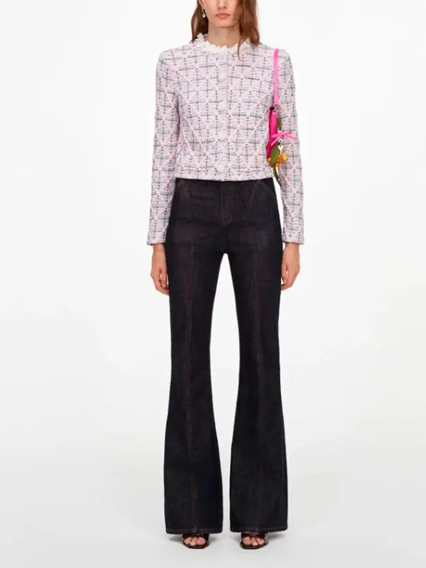 SELF-PORTRAIT High Waisted Denim Jeans