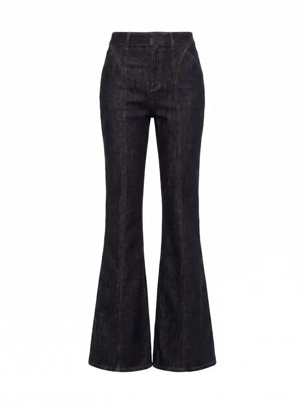 SELF-PORTRAIT High Waisted Denim Jeans - Multicolor
