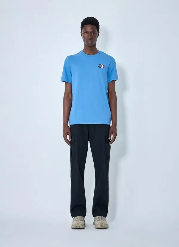 Moncler Cotton Logo T-shirt - Blue