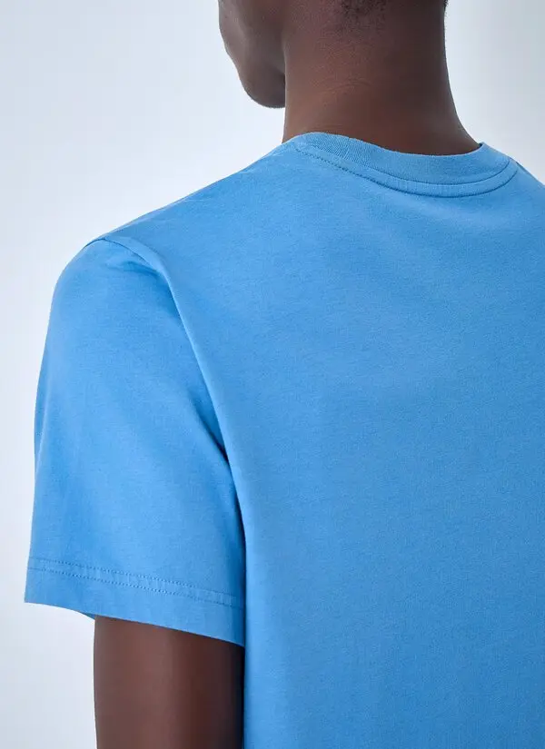 Moncler Cotton Logo T-shirt - Blue