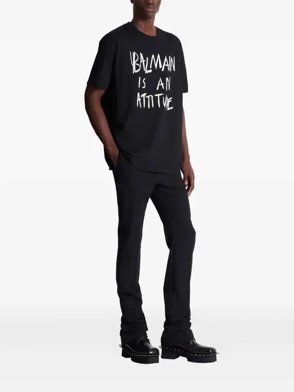 Balmain Printed T-shirt - Black