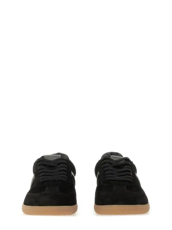 TOM FORD Leather Sneaker With Logo