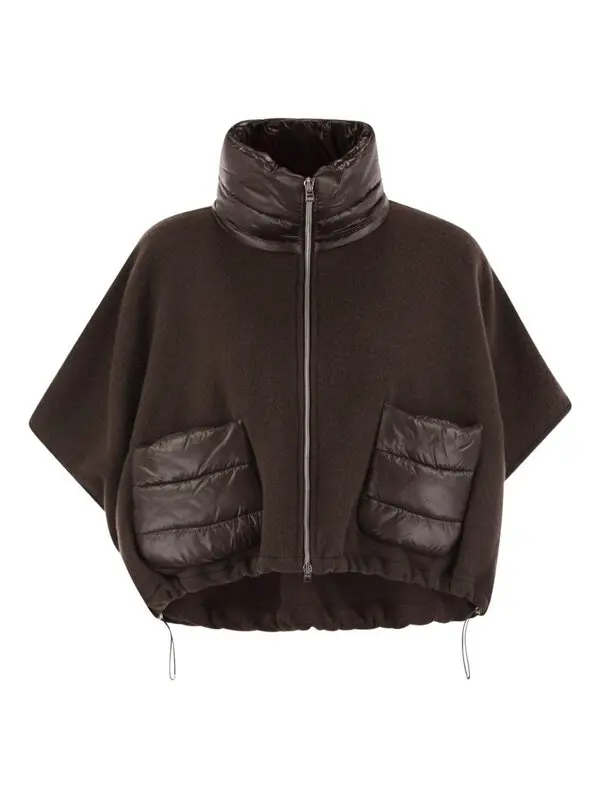 Herno Wool And Nylon Short Down Jacket - Multicolor