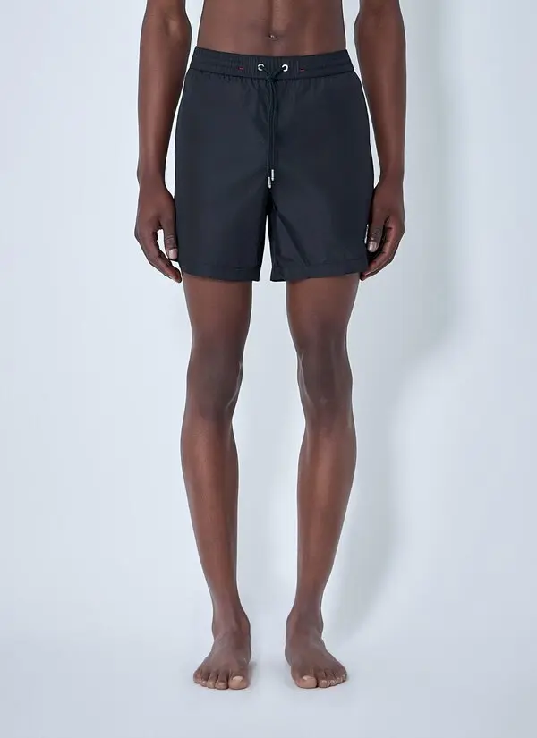 Moncler Elasticated Swim Shorts - Black