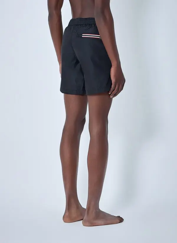 Moncler Elasticated Swim Shorts - Black