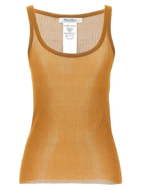 Max Mara Bastia Silk Tank Top - Cream