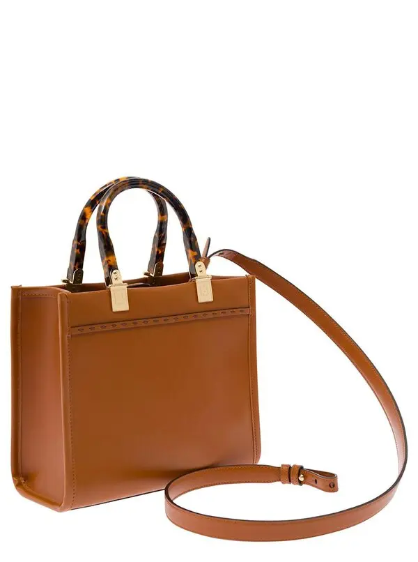 Fendi Sunshine Piccola Tote Bag - Brown