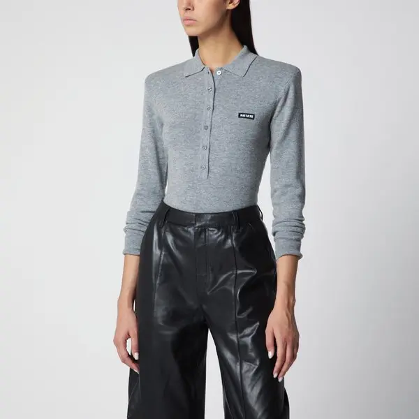 ROTATE BY BIRGER CHRISTENSEN Polo Shirt - Gray