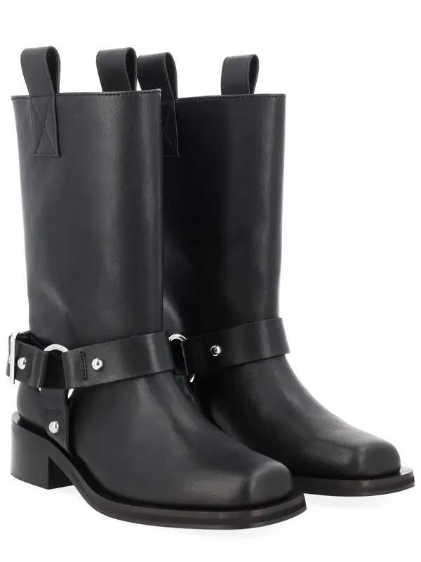 GANNI Biker Boots - Black