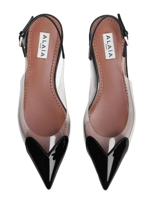 Alaïa Le Cœur Flat Slingbacks
