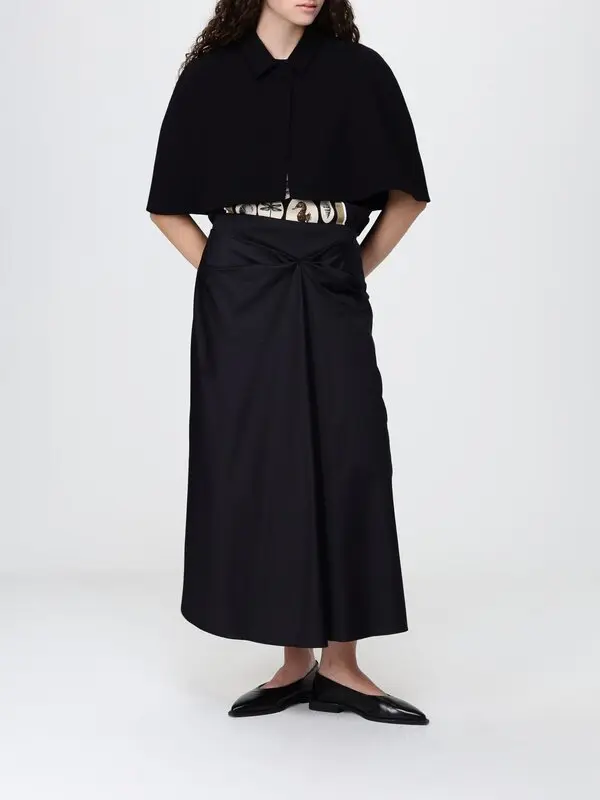 Max Mara Cropped Single-breasted Cape In Cady