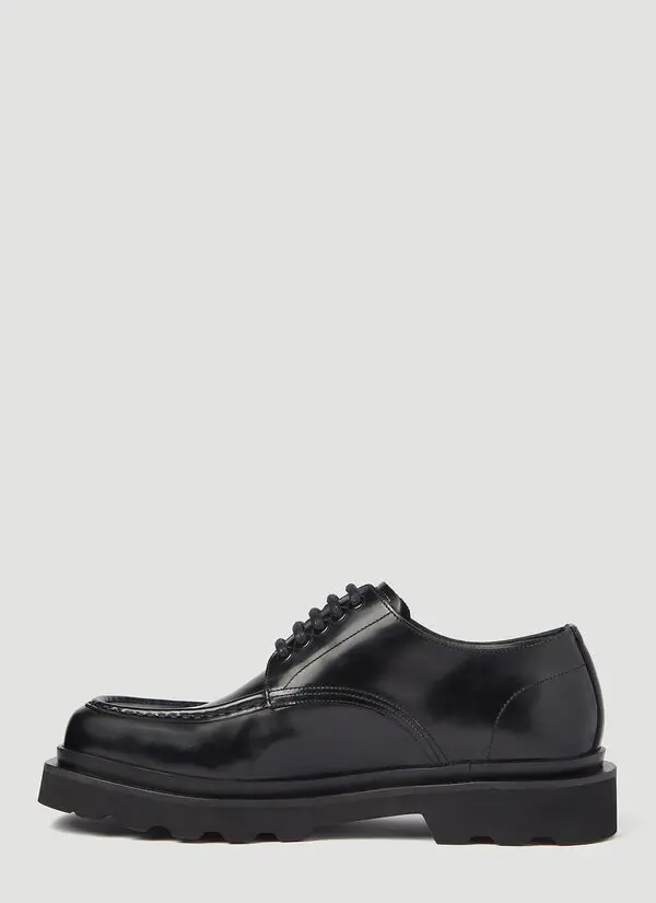 Dolce & Gabbana Brushed Leather Derby Shoes