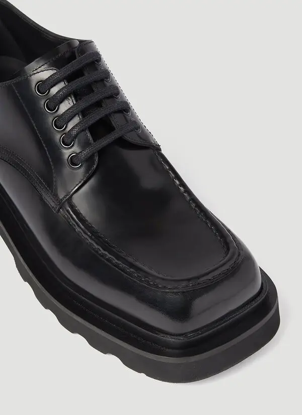 Dolce & Gabbana Brushed Leather Derby Shoes