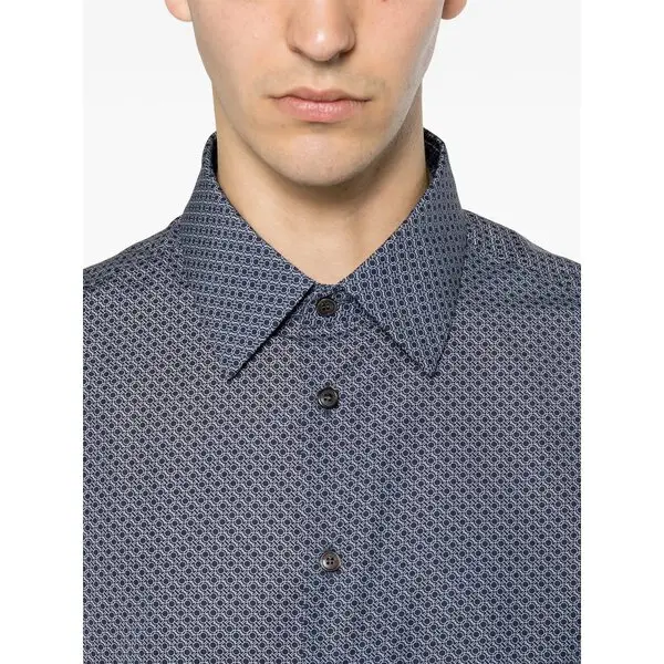 FERRAGAMO Shirts - Blue