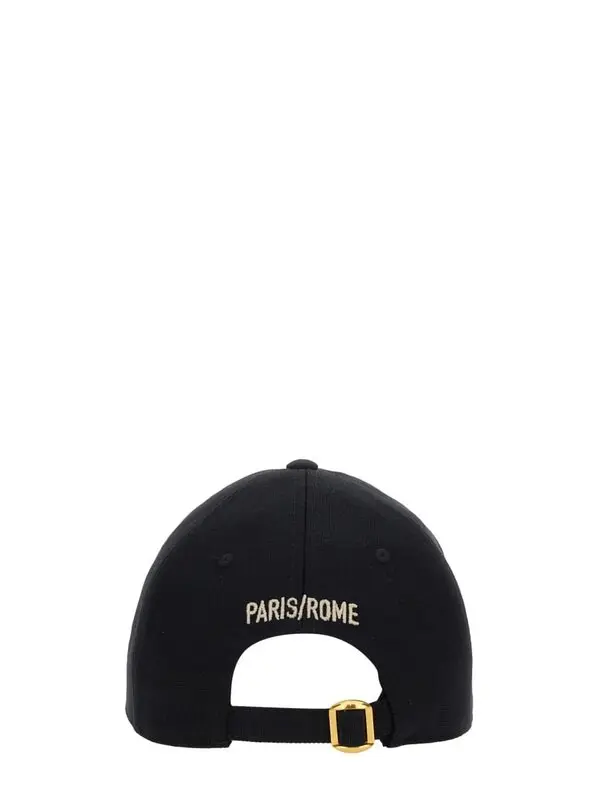 Valentino Garavani Cotton Baseball Hat - Black
