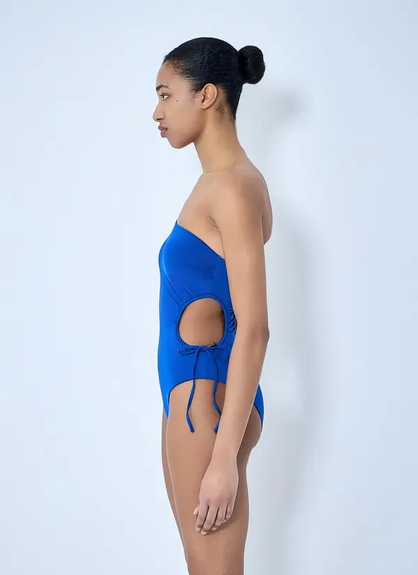 Max Mara Asymmetric One-shoulder Swimsuit - Blue