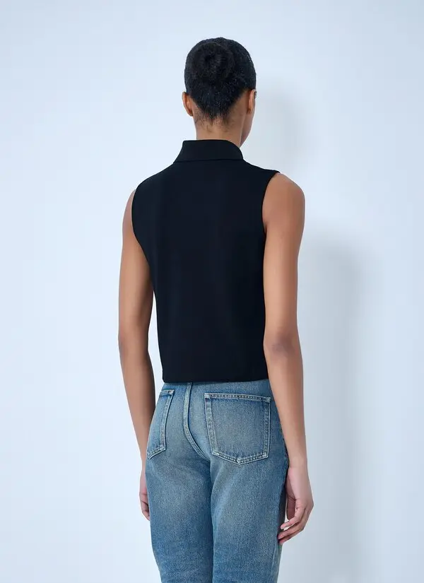 Saint Laurent Cassandre Polo Shirt - Black