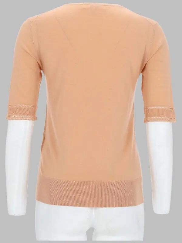 Chloé Pullover A Maniche Corte In Maglia Di Lana