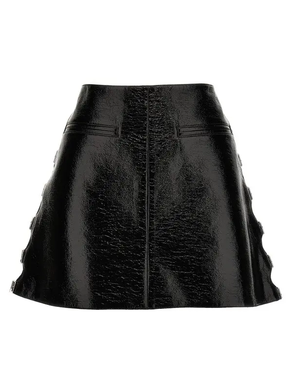 COURREGES Vinyl Miniskirt - Black
